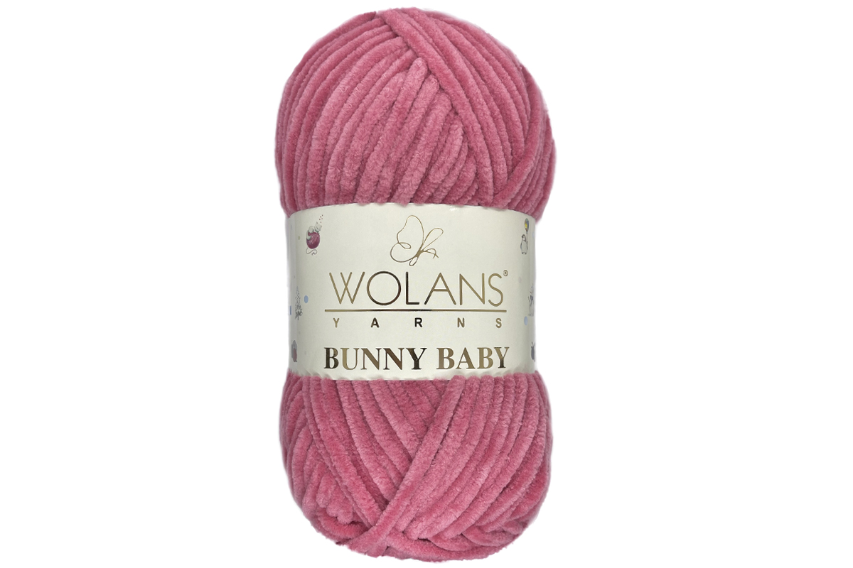 Пряжу Wolans Bunny Baby цвет 100-51 пион – купить оптом дешево